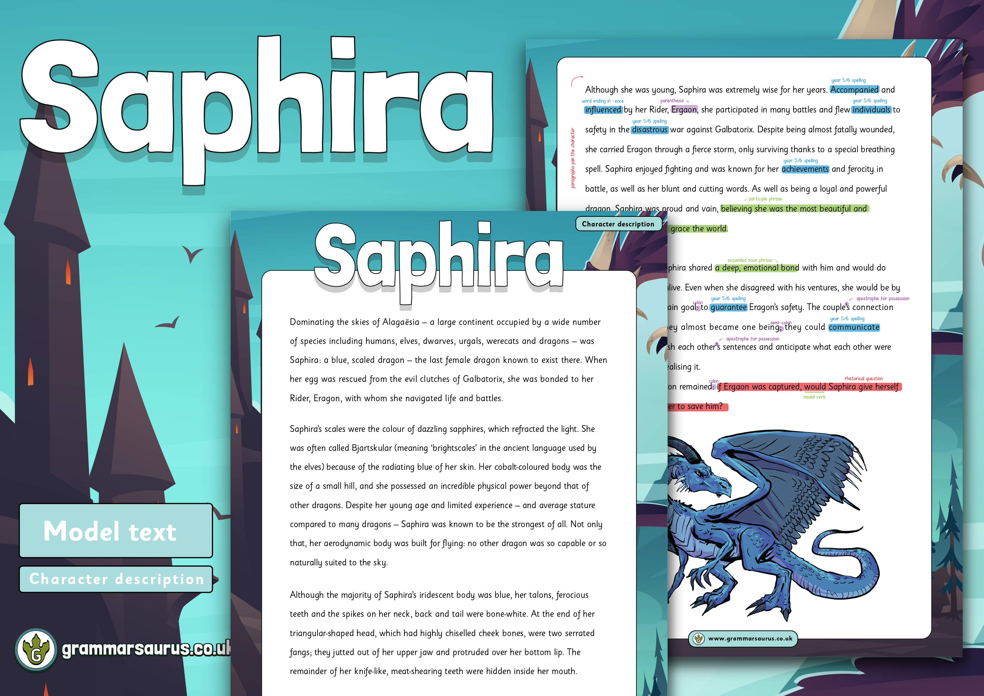 website ad - Grammarsaurus