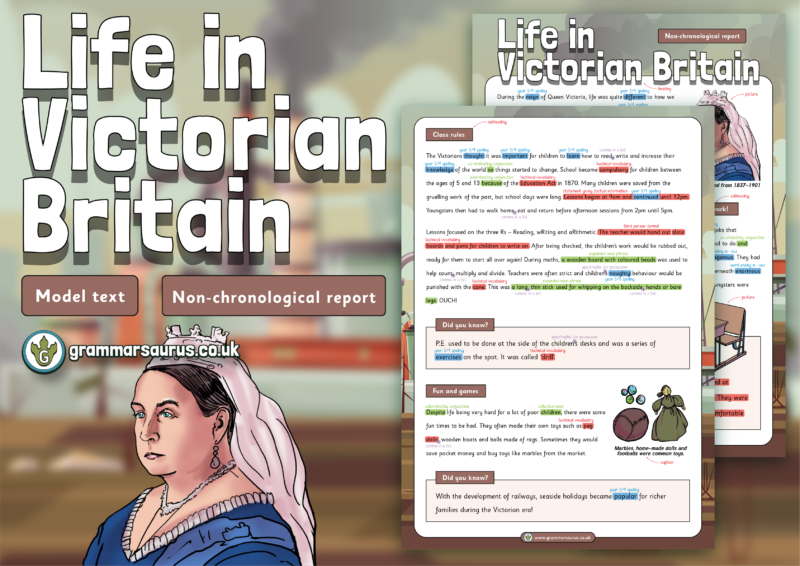 Year 3 Model Text – Non-chronological report – Life in Victorian ...