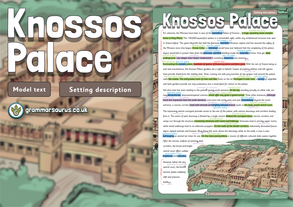 Y5 Narrative - Setting description - Grammarsaurus