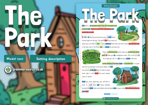 Year 1 Model Text – Setting description – The Park - Grammarsaurus
