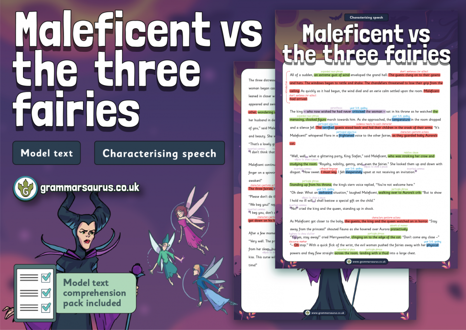 Y5 Narrative - Characterising speech - Grammarsaurus