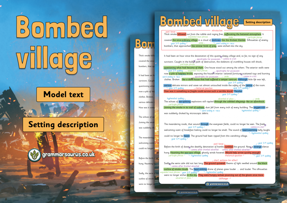 KS2 Model Texts - Grammarsaurus