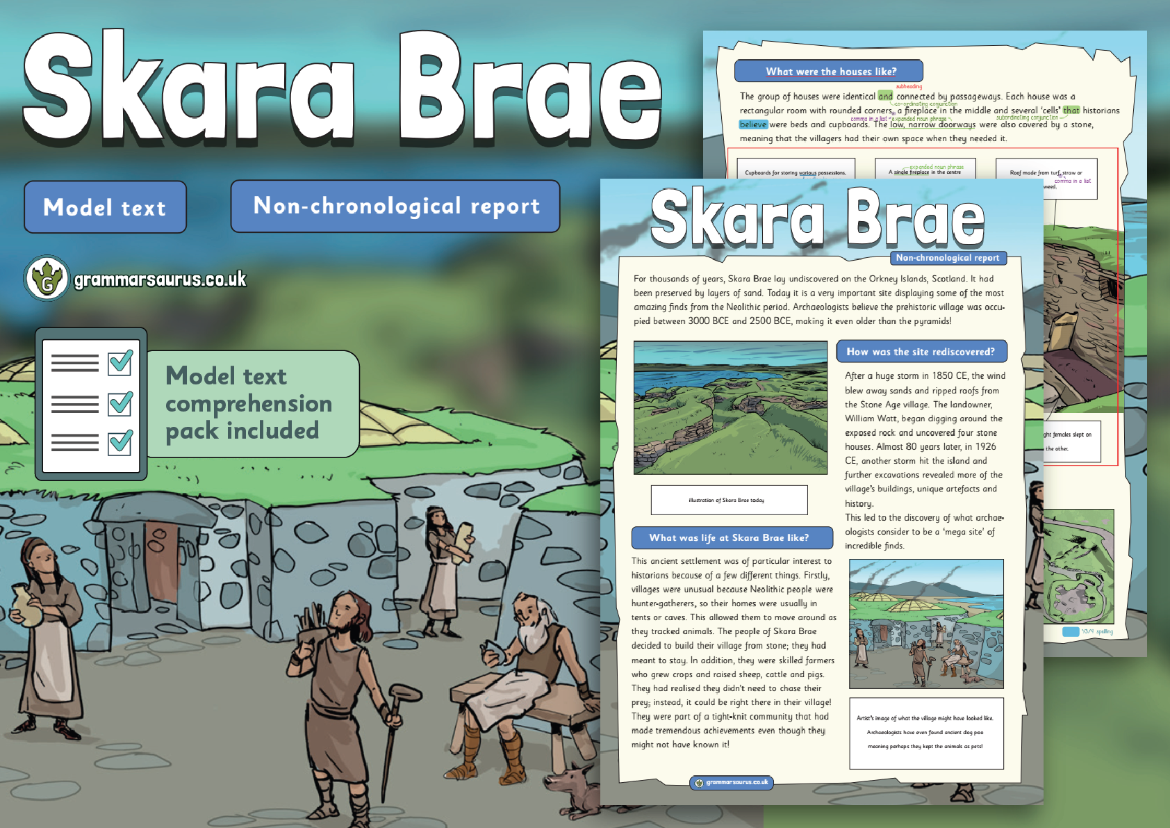 Year 3 Model Text – Non-chronological report – Skara Brae - Grammarsaurus