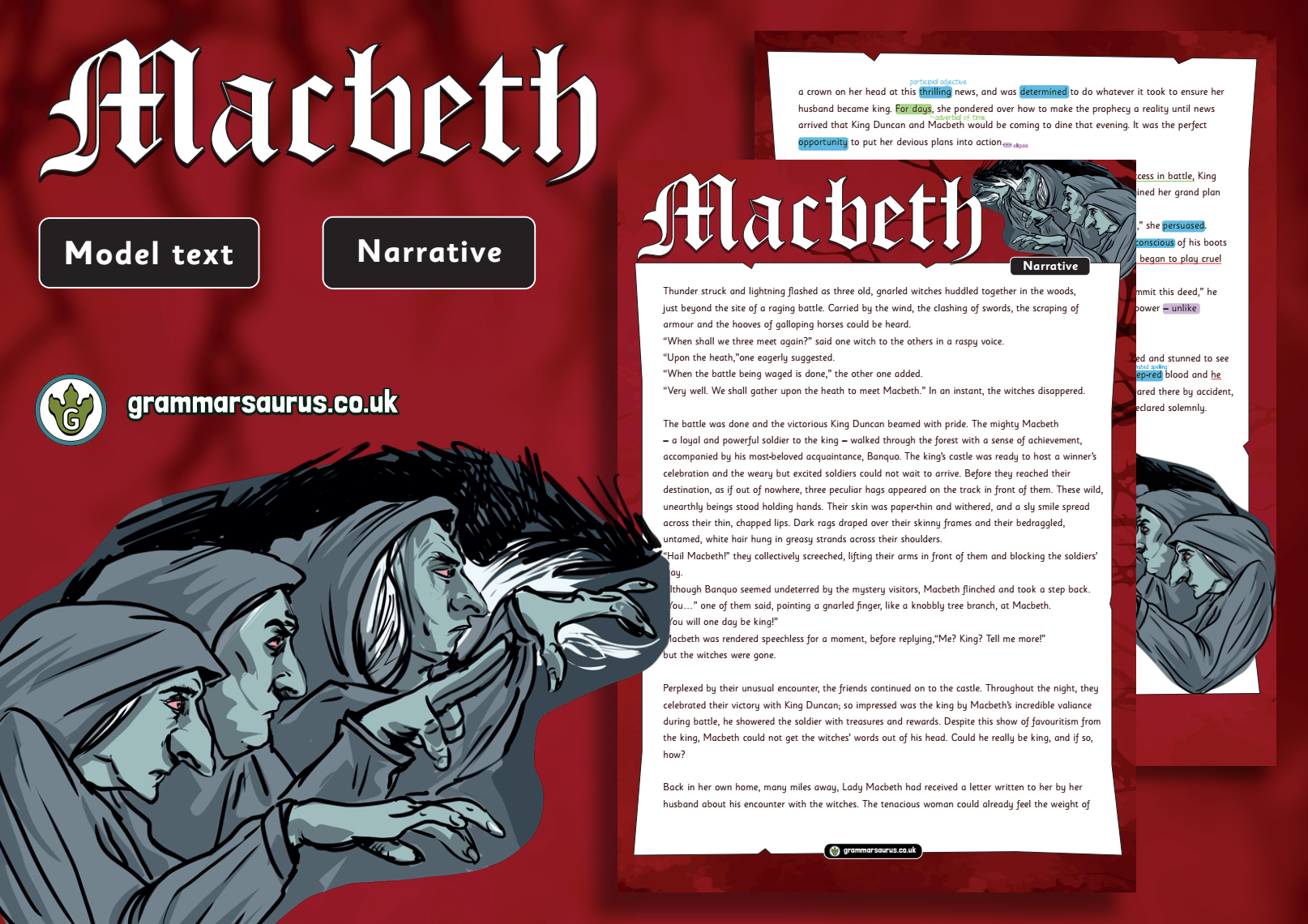 Year 6 Model Text – Narrative (Tragedy) – Macbeth - Grammarsaurus