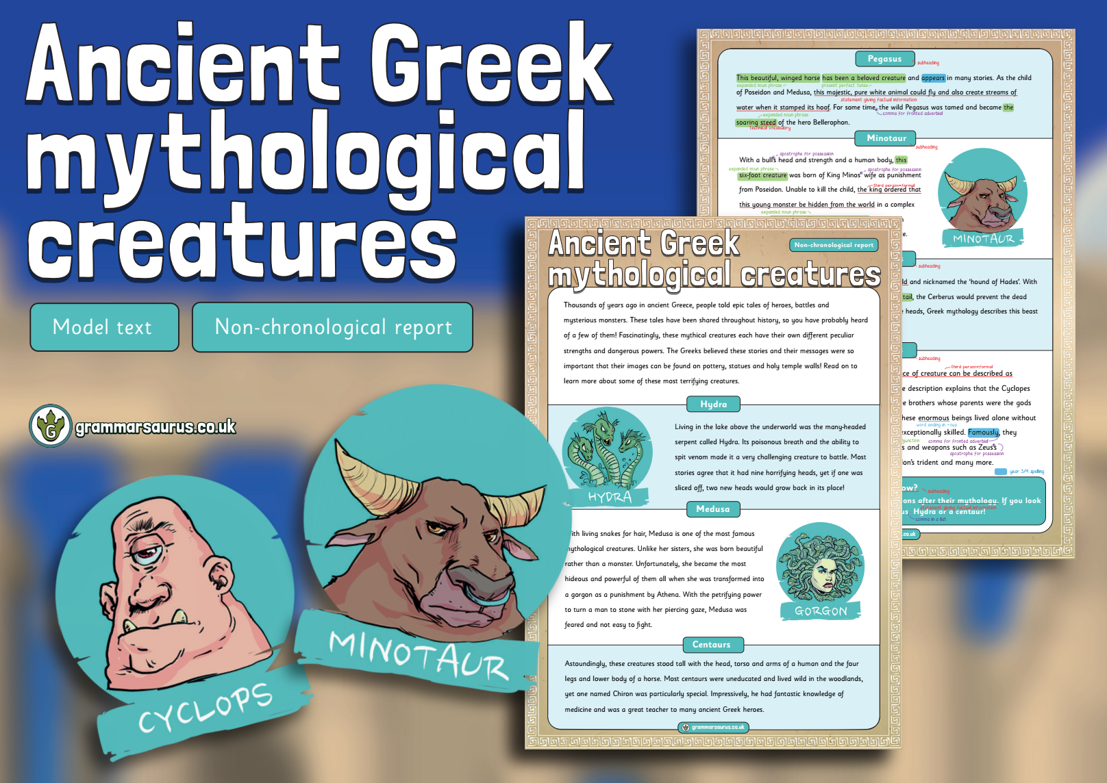 Year 4 Model Text – Non-chronological Report – Ancient Greek ...
