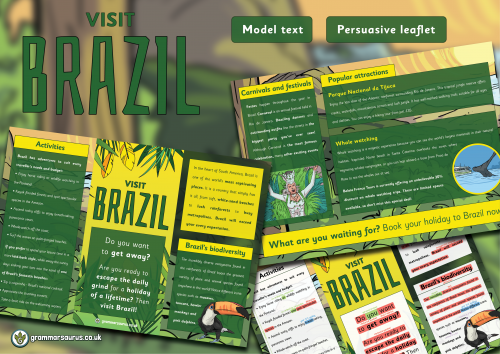 Y4 Persuasive - Advert/leaflet - Grammarsaurus