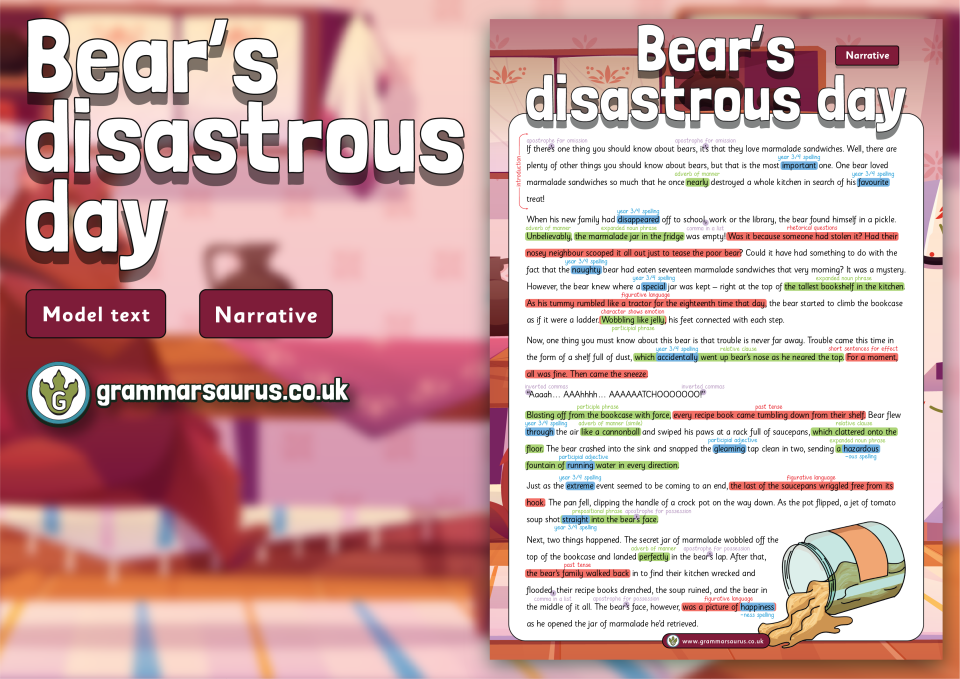 Y3 Narrative - Stories - Grammarsaurus