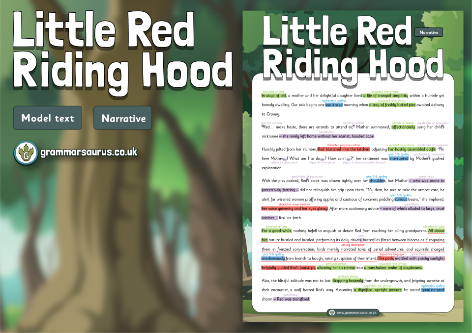 Y5 Narrative - Stories - Grammarsaurus