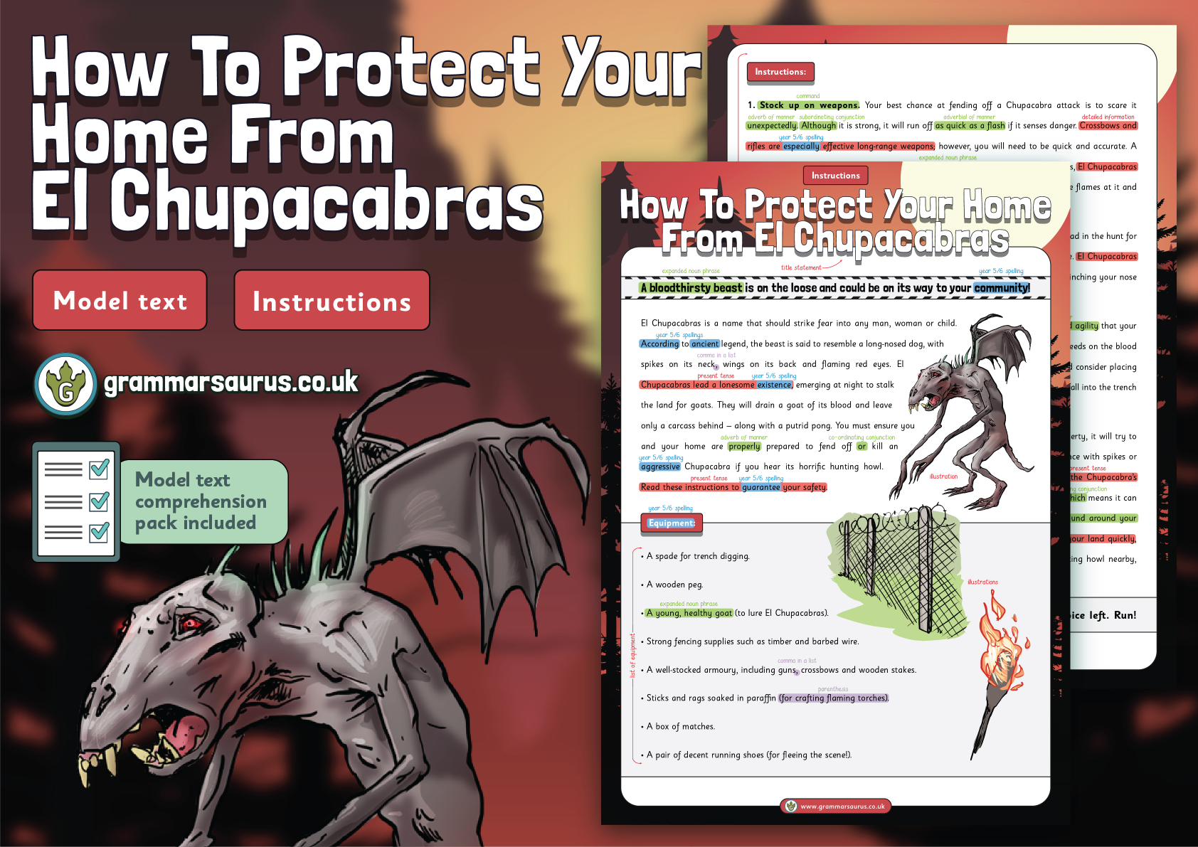 Year 5 Model Text – Instructions – How to protect your home from El ...