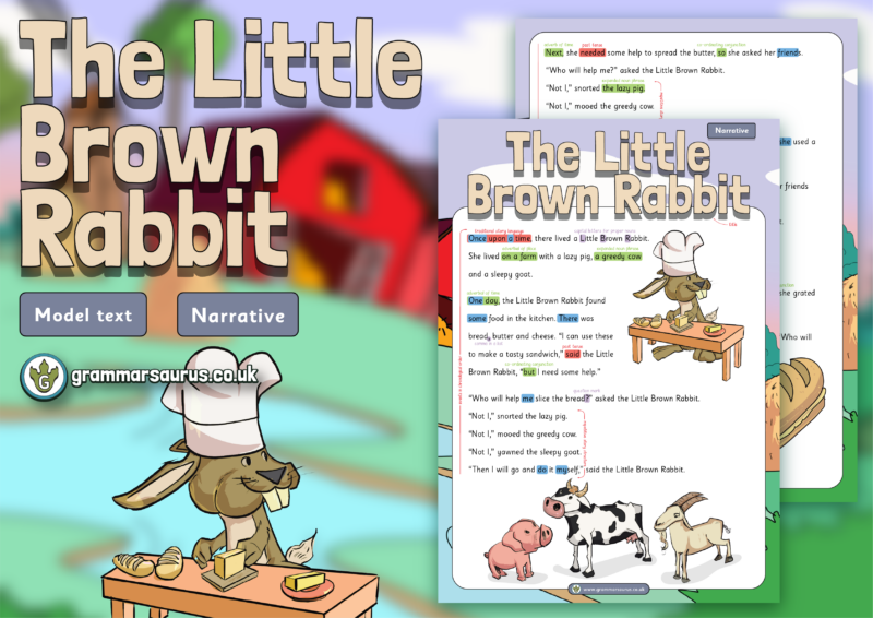 Year 1 Model Text – Narrative – The Little Brown Rabbit - Grammarsaurus