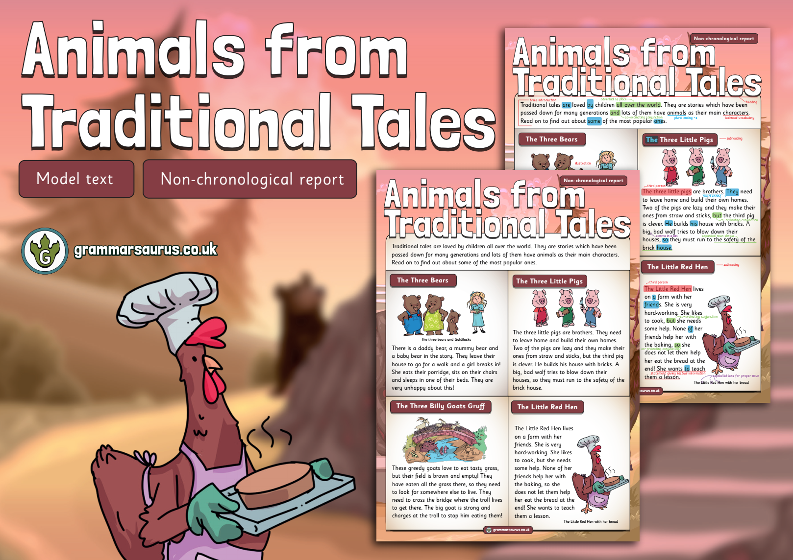 Year 1 Model Text – Non-chronological report – Animals from Traditional ...