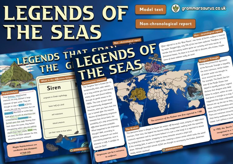 Year 5 Model Text - Non-chronological report - Legends of the Sea ...