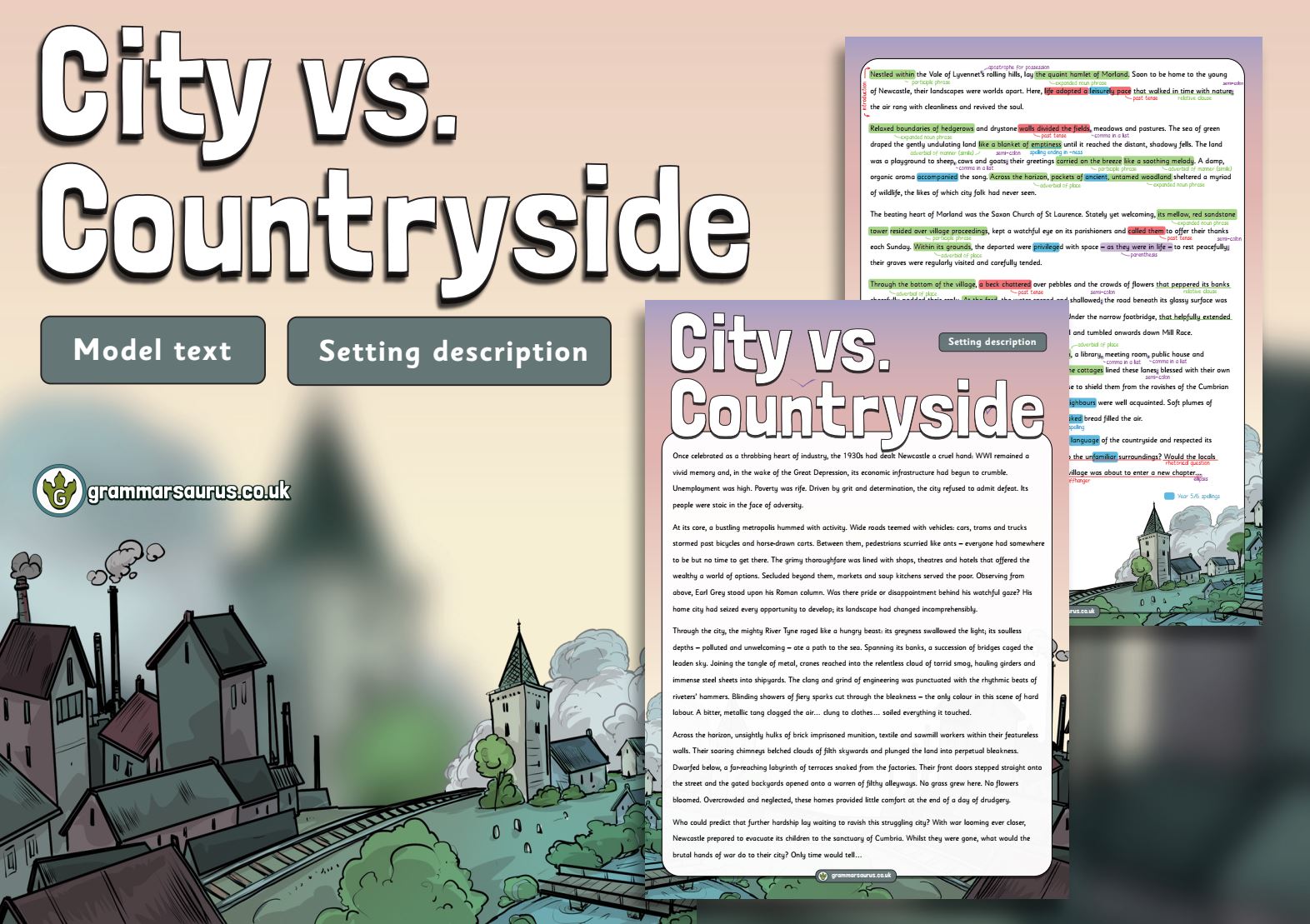 Y6 Narrative - Setting description - Grammarsaurus