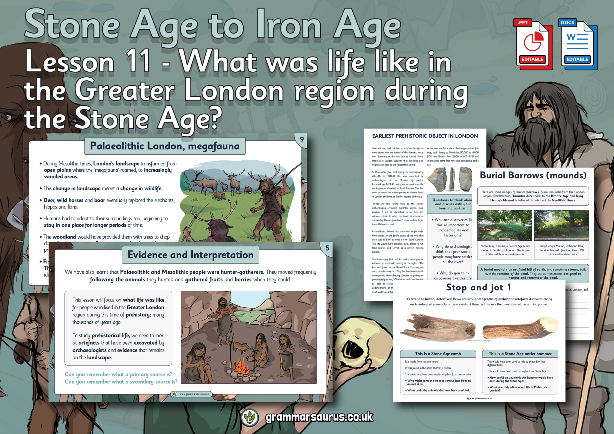 Year 3 History – Stone age to Iron age – What was life like in Greater ...