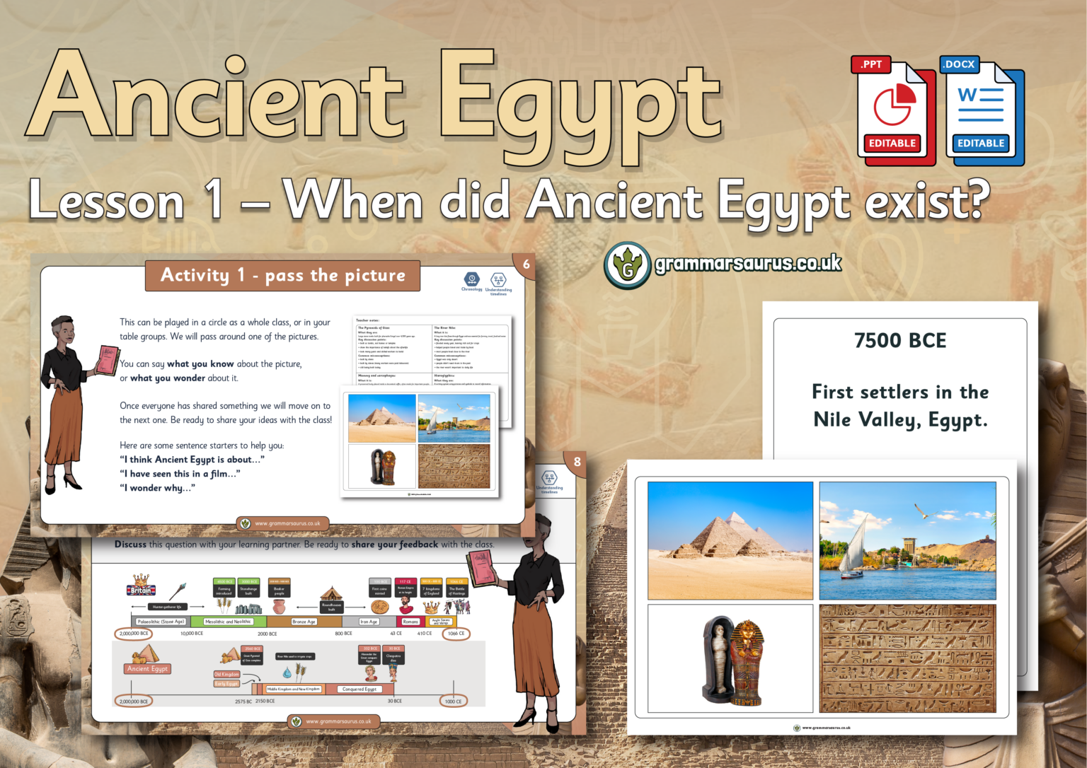 Year 3 History - Ancient Egypt - When did Ancient Egypt exist? Lesson 1 ...