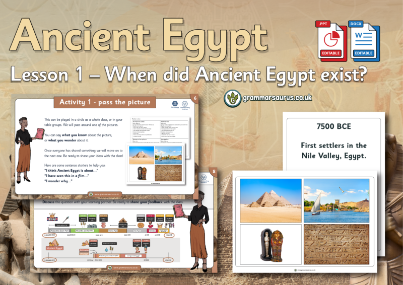Year 3 History - Ancient Egypt - When did Ancient Egypt exist? Lesson 1 ...