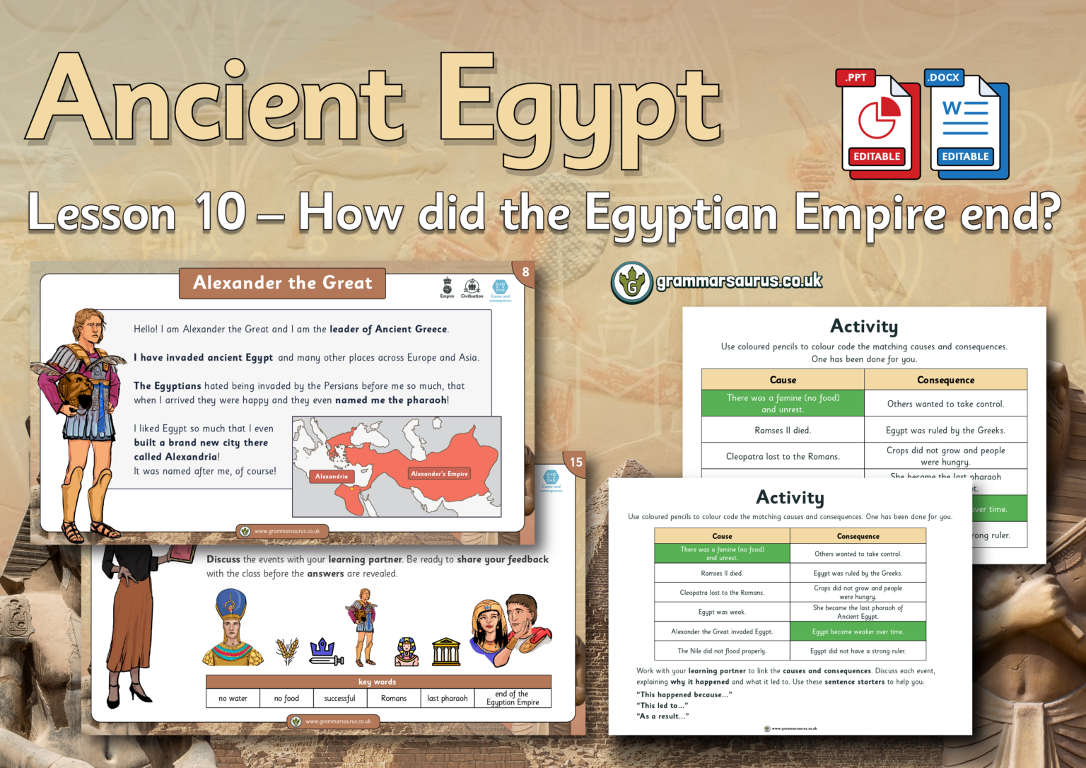 Year 3 History – Ancient Egypt – How did the Egyptian Empire end ...