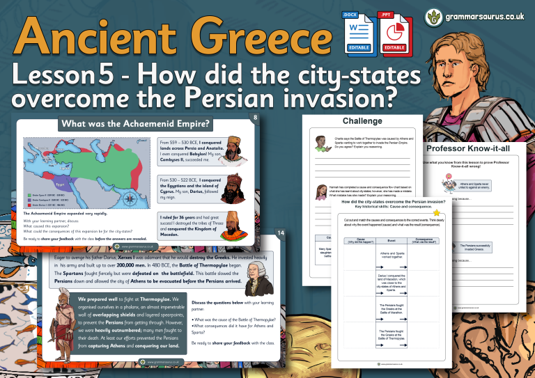 Year 4 History – Ancient Greece – How did the city-states overcome the ...