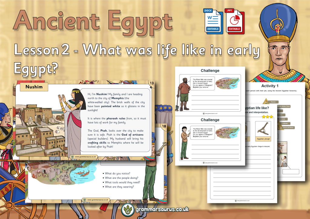 Year 3 History - Ancient Egypt - What was life like in early Egypt ...