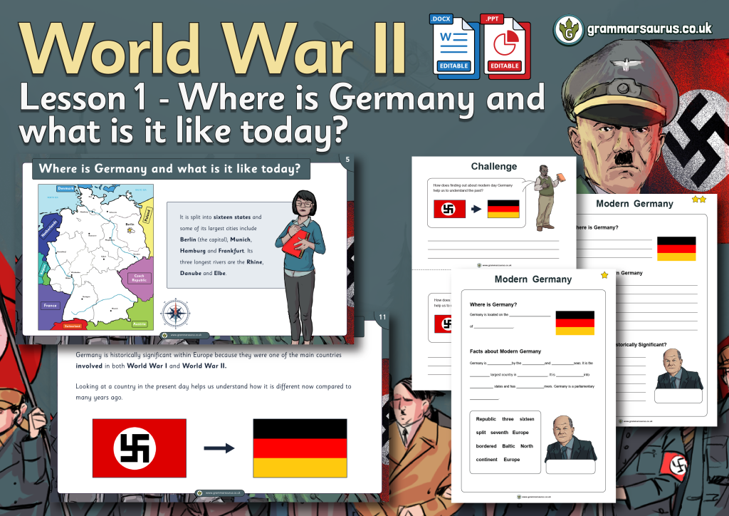 Year 6 History - World War Two - Where is Germany and what is it like today? Lesson 1 ...
