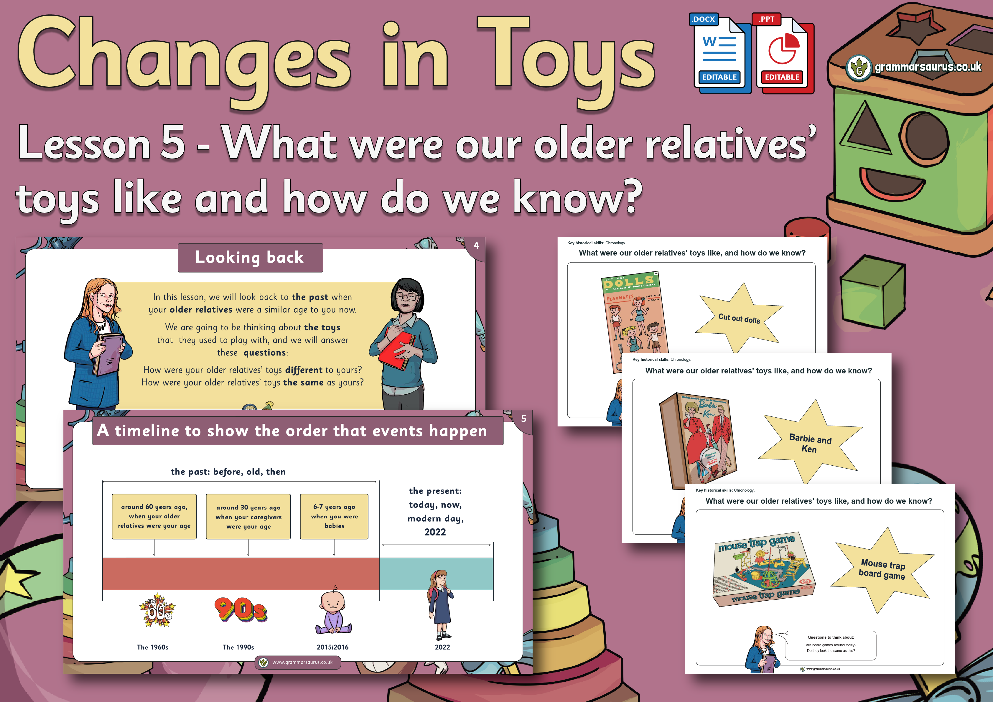 KS1 History - Changes in Toys - What were our older relatives' toys ...