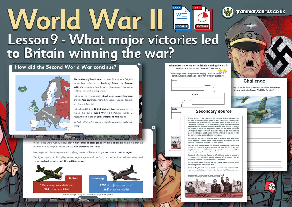 Year 6 History - World War Two - What major victories led to Britain ... Year 6 History - World War Two - What major victories led to Britain ...