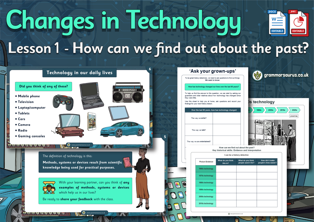 KS1 History - Changes in Technology - How can we find out about the ...