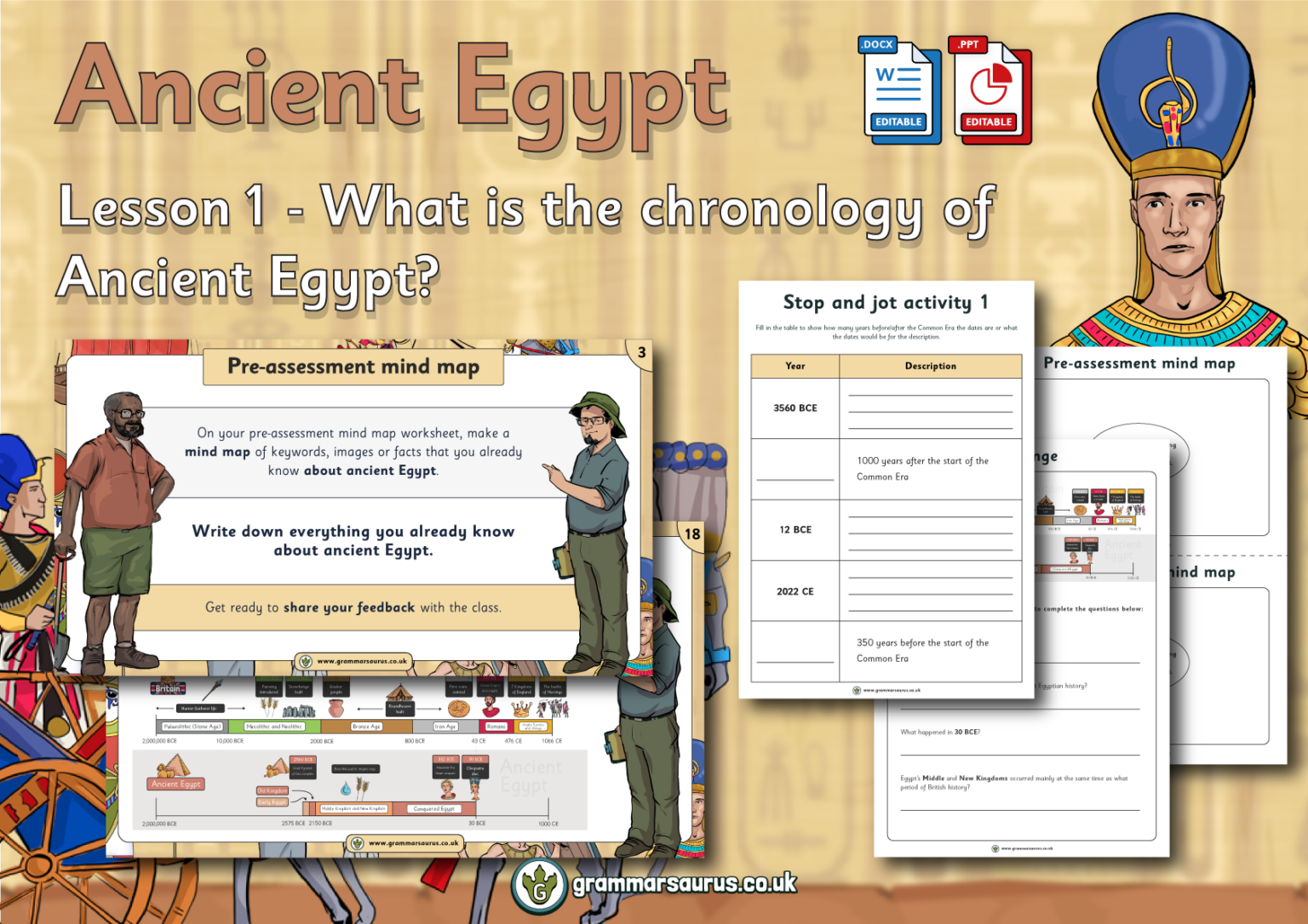 Year 3 History - Ancient Egypt - What is the chronology of Ancient ...