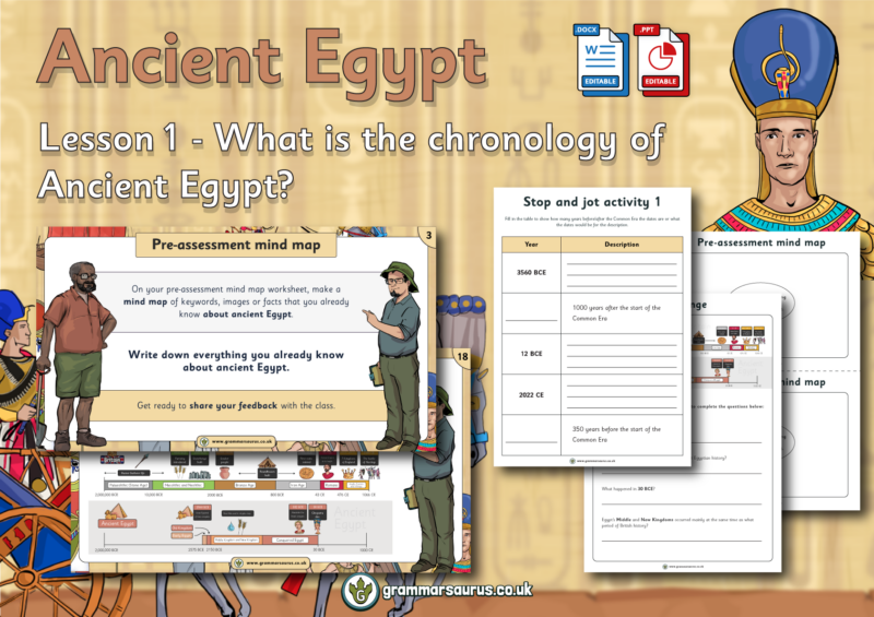 Year 3 History - Ancient Egypt - What is the chronology of Ancient ...