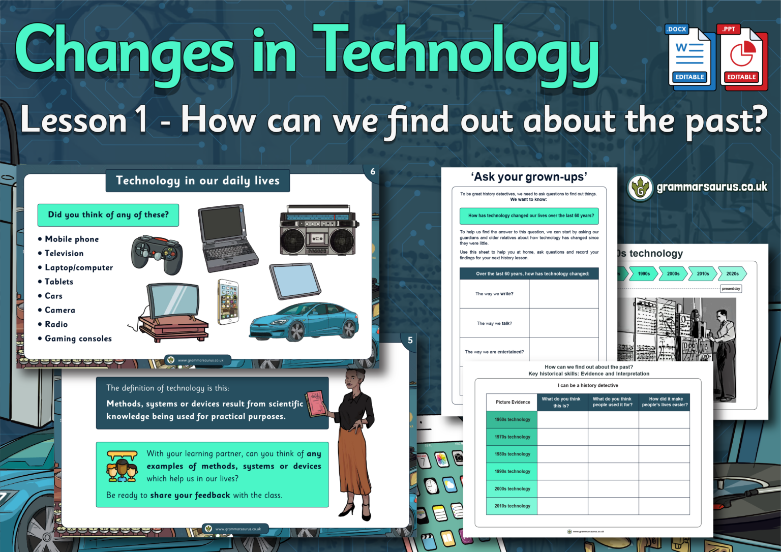 KS1 History - Changes in Technology - How can we find out about the ...