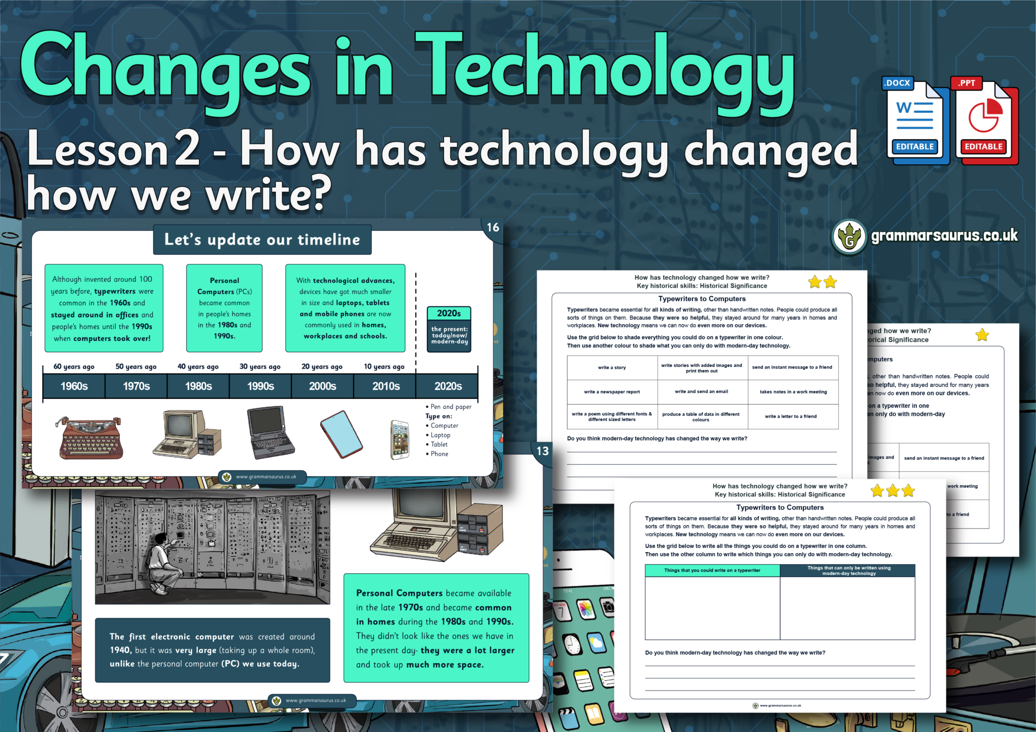KS1 History - Changes in Technology - How has technology changed how we ...