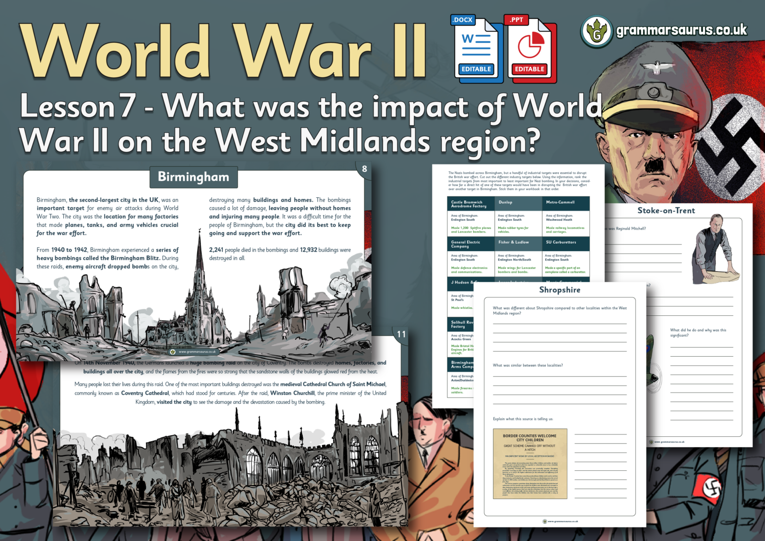 Year 6 History – World War Two – What was the impact of the Second ...