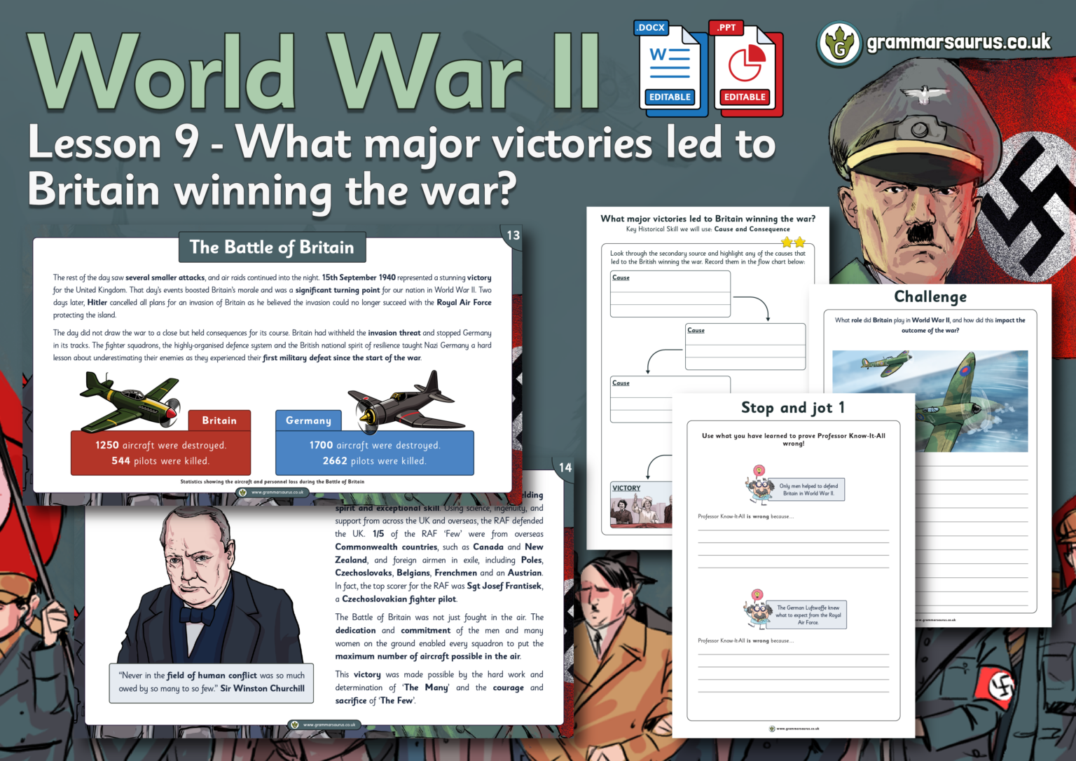 Year 6 History - World War Two - What major victories led to Britain ...