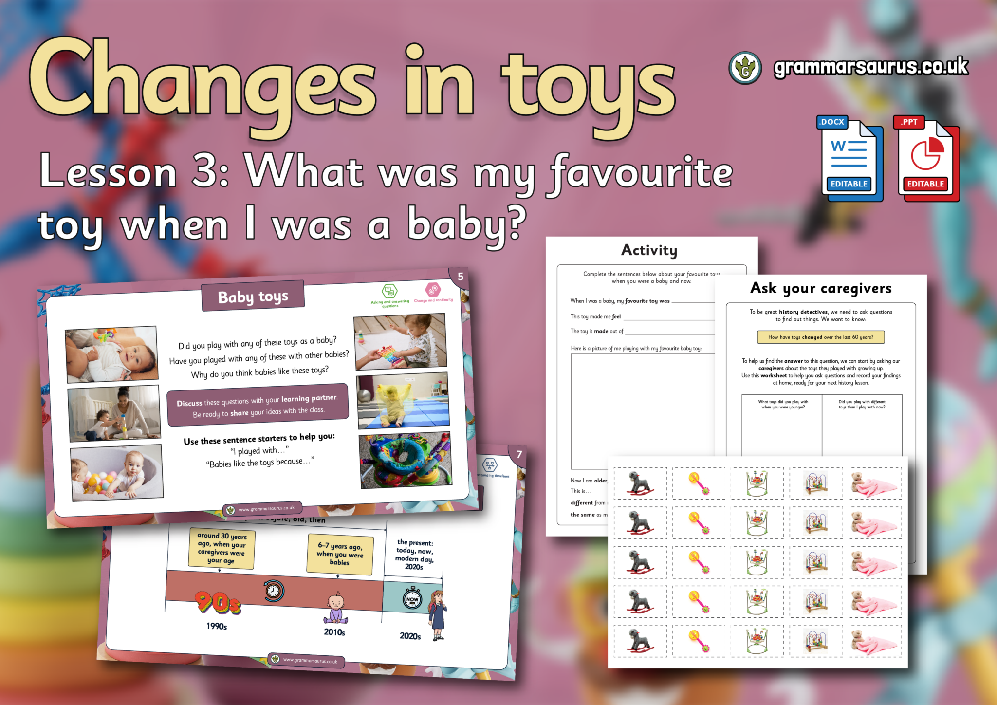 KS1 History - Changes in Toys - What was my favourite toy when I was a ...