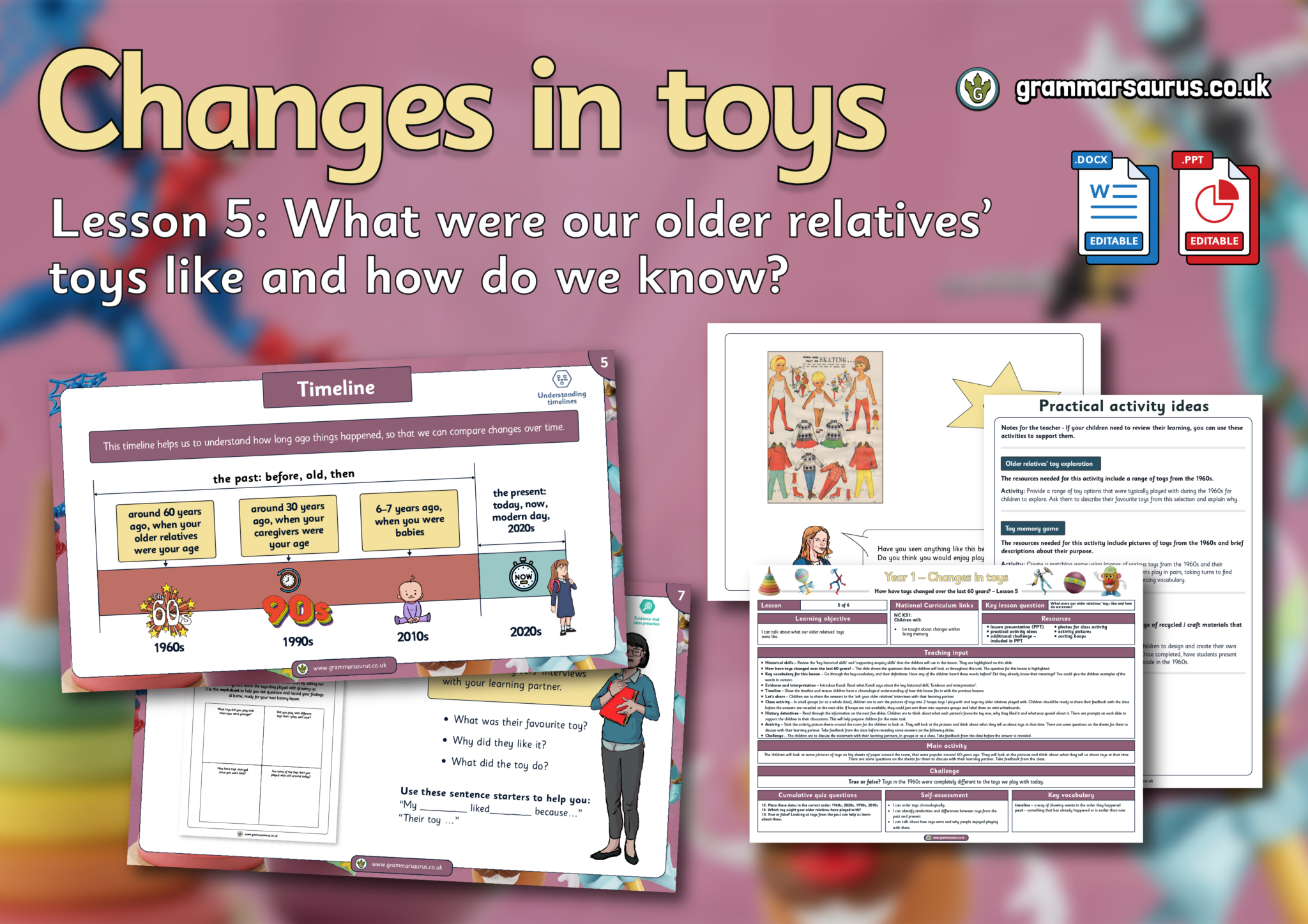 KS1 History - Changes in Toys - What were our older relatives' toys ...