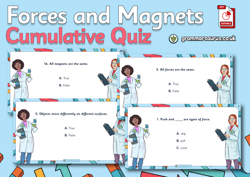 Year 3 Forces and Magnets - Grammarsaurus