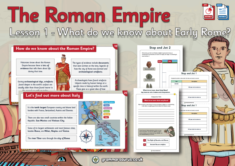 Year 4 History - The Roman Empire - What do we know about Early Rome ...