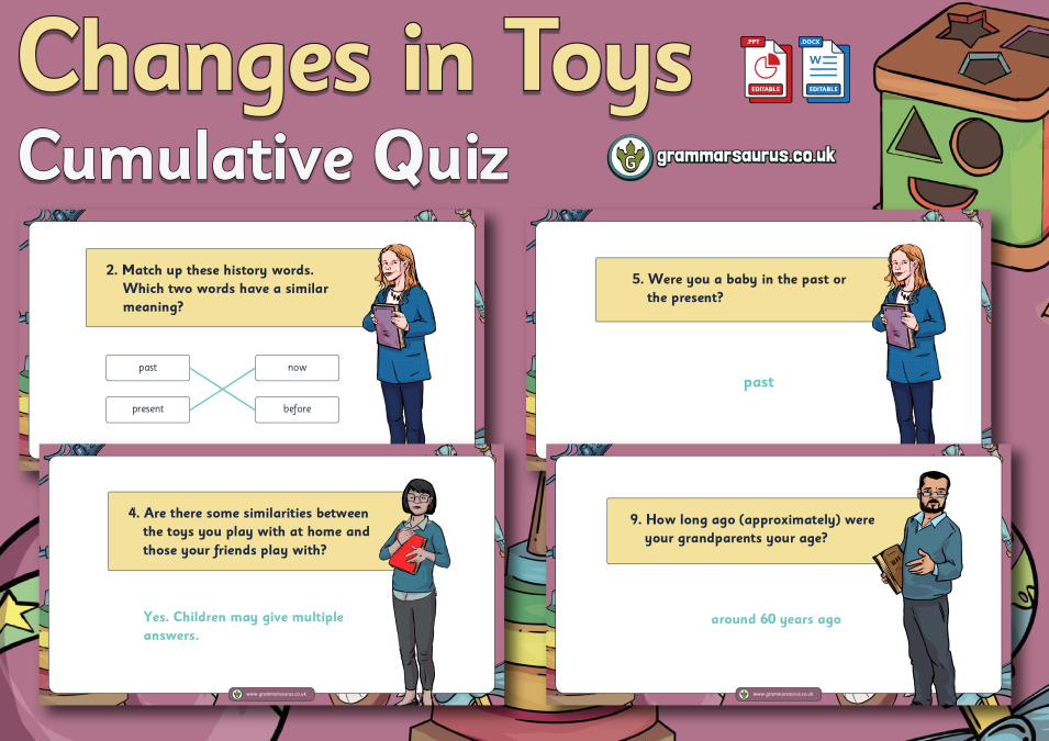 Changes in Toys - Grammarsaurus