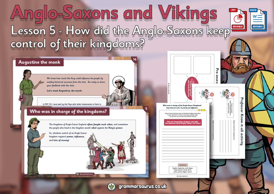 Year 5 History - Anglo-Saxons and Vikings - How did the Anglo-Saxons ...