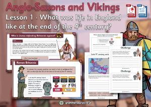 Year 5 History - Anglo-Saxons and Vikings - What was life in England ...