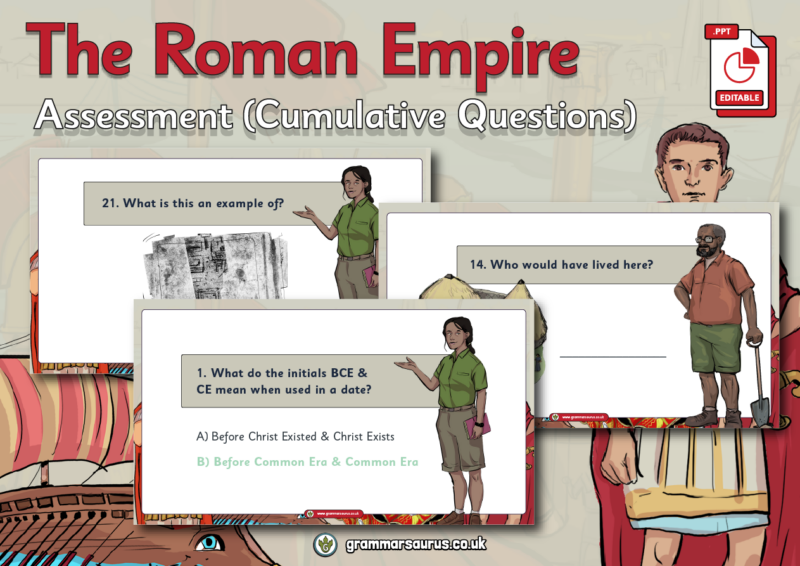 Year 4 History - The Roman Empire - Assessment/Cumulative Quiz ...