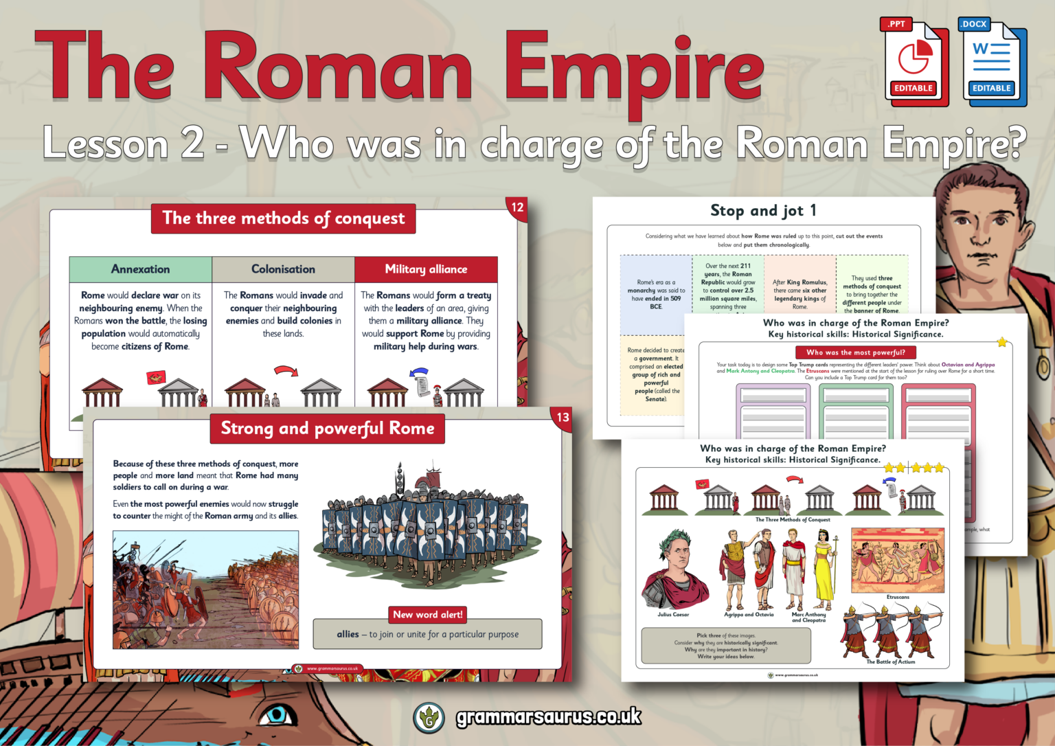 KS3 History - The Roman Empire - Who was in charge of the Roman Empire ...