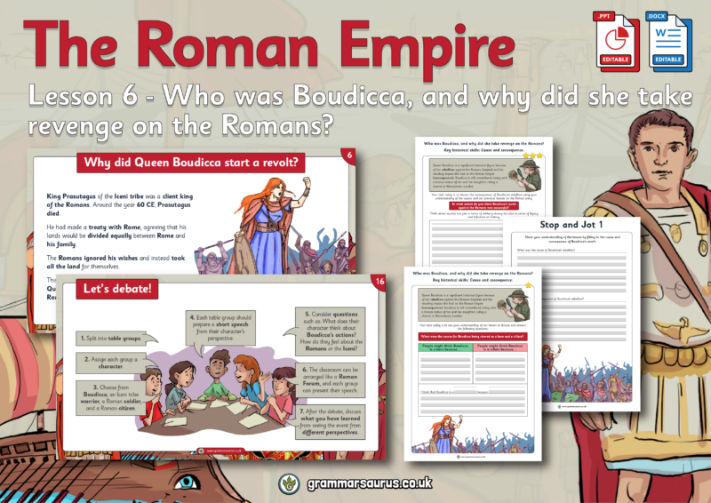 KS3 History – The Roman Empire – Who was Boudicca, and why did she take ...