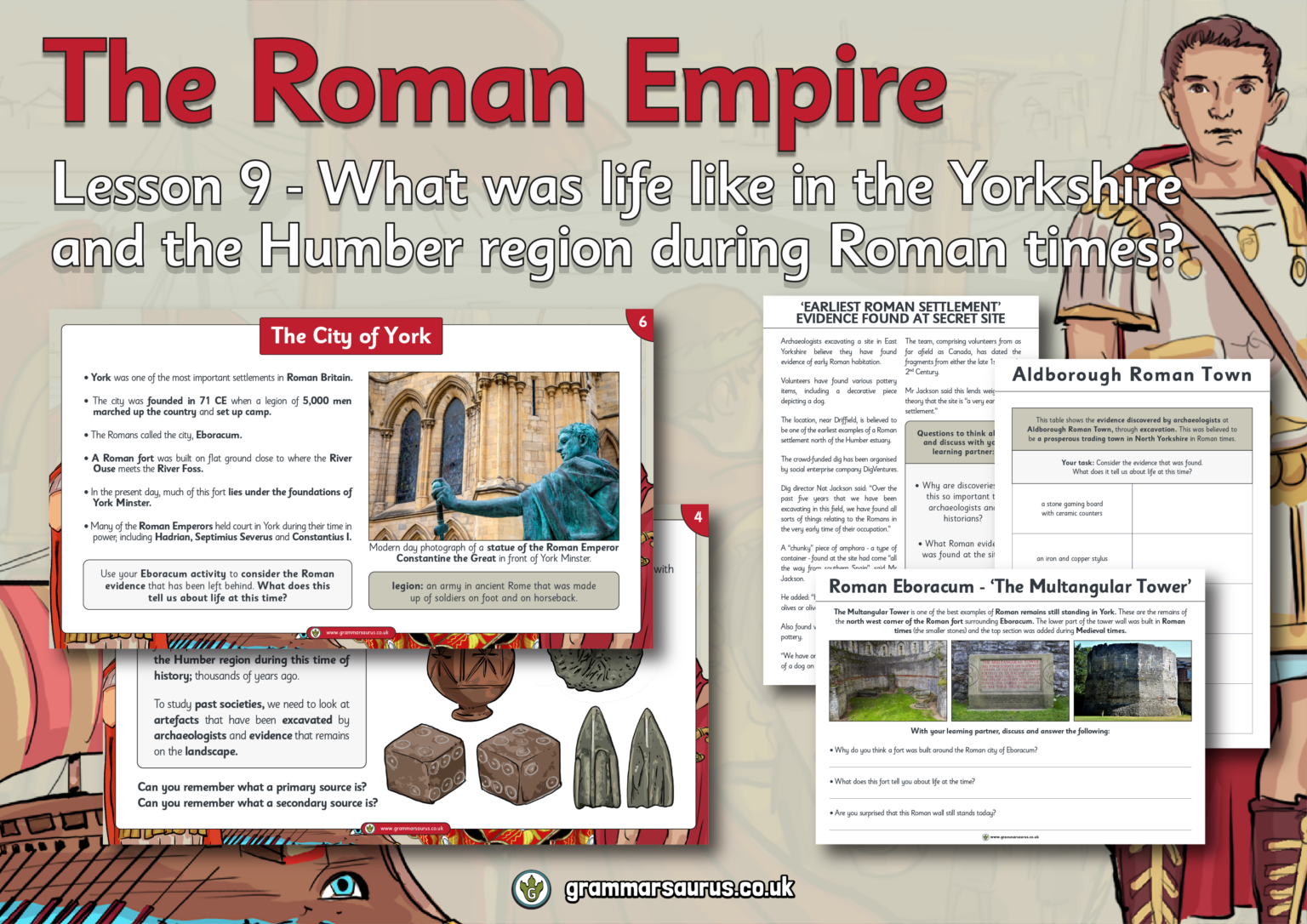 Year 4 History – The Roman Empire – What was life like in the Yorkshire ...