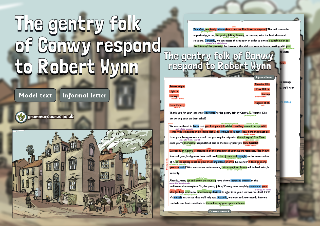 Year 4 Model Text – Persuasive letter – The gentry folk of Conwy ...