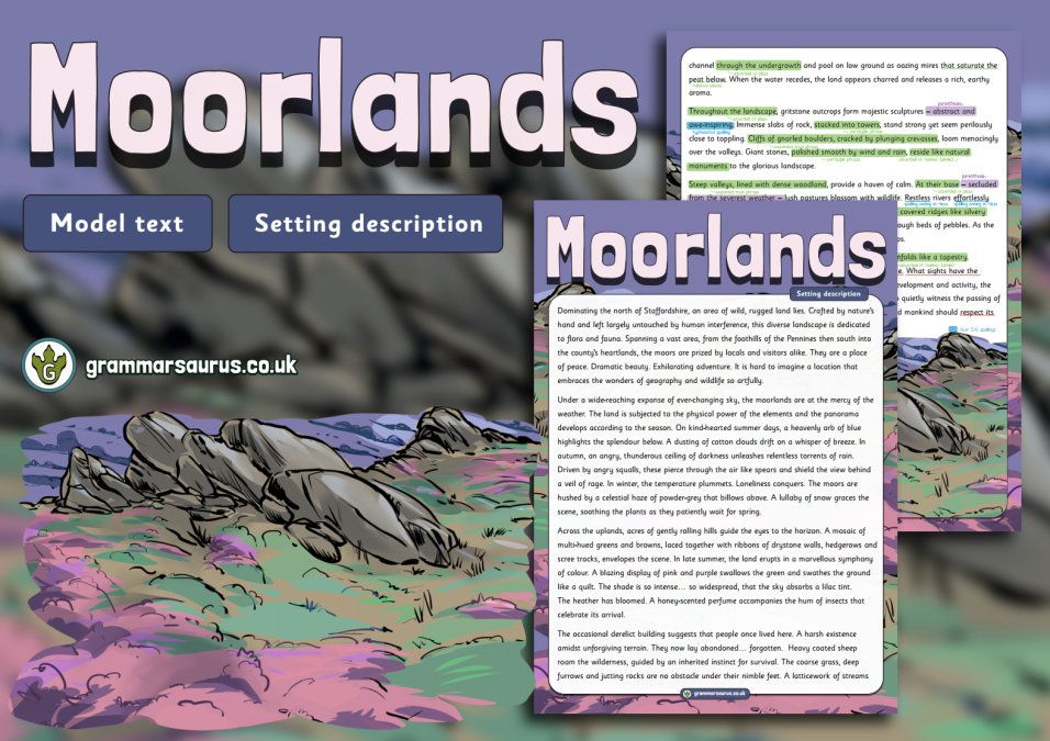 Year 5 Model Text - Setting description - Staffordshire Moorlands ...