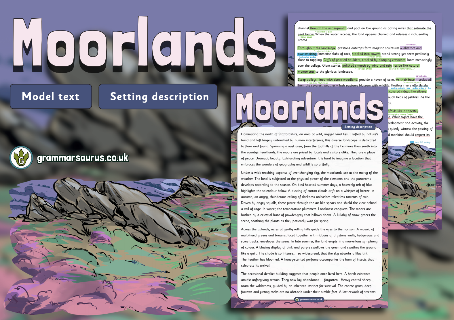 Year 5 Model Text - Setting description - Staffordshire Moorlands ...