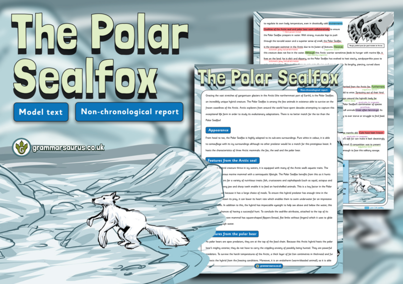 Year 5 Model Text - Non-chronological report - The Polar Sealfox ...