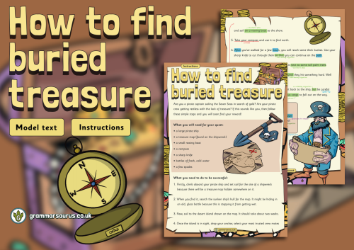Year 2 Model Text - Instructions – How to find buried treasure ...