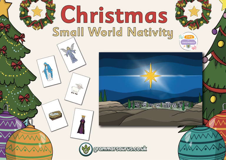 EYFS Christmas - Small World Nativity - Grammarsaurus